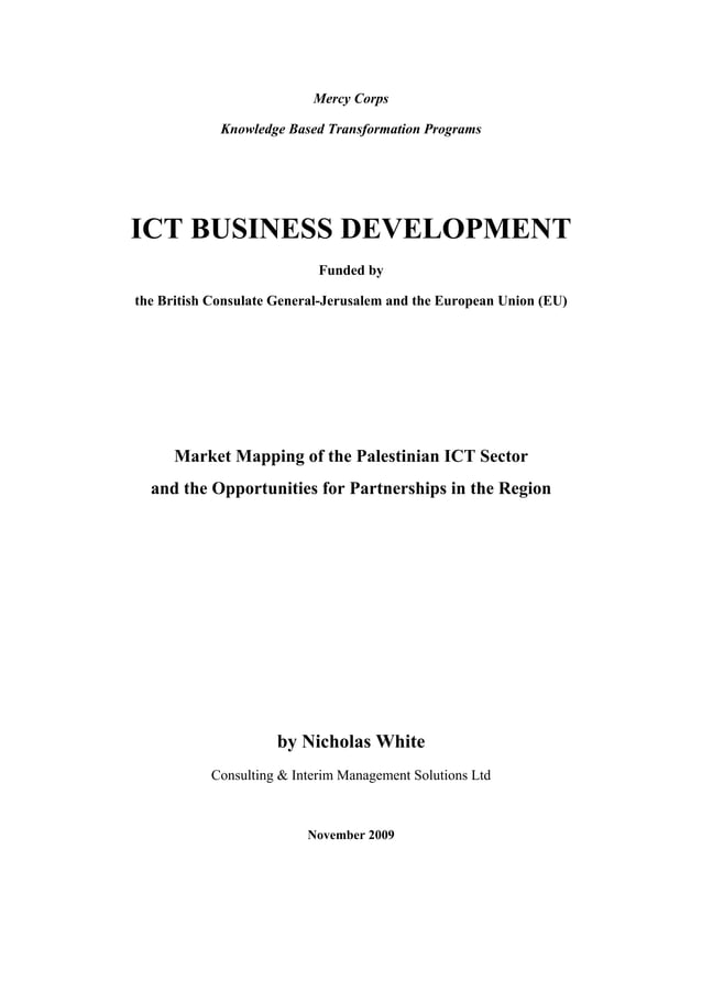 Market Mapping report | PDF