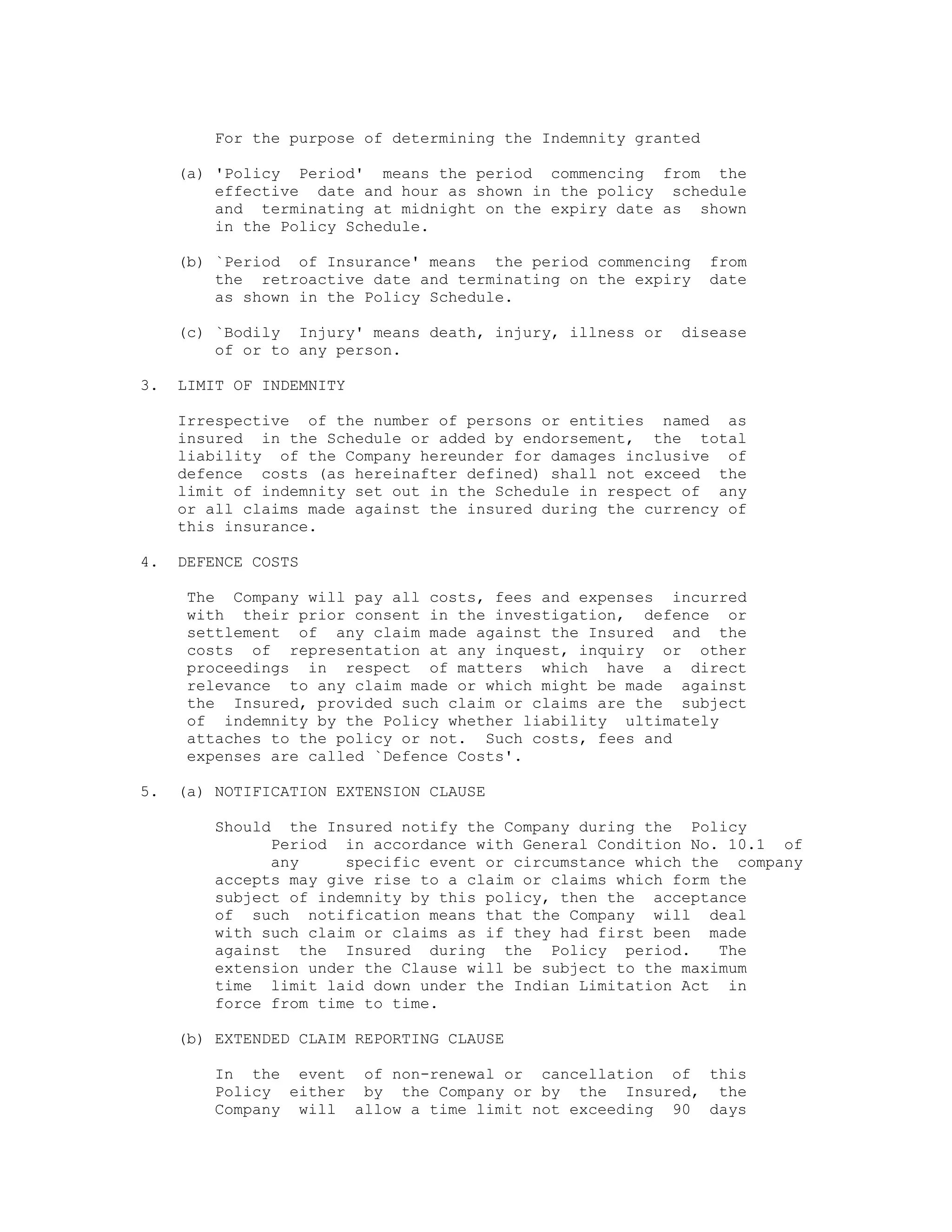 Professional Indemnity | DOC