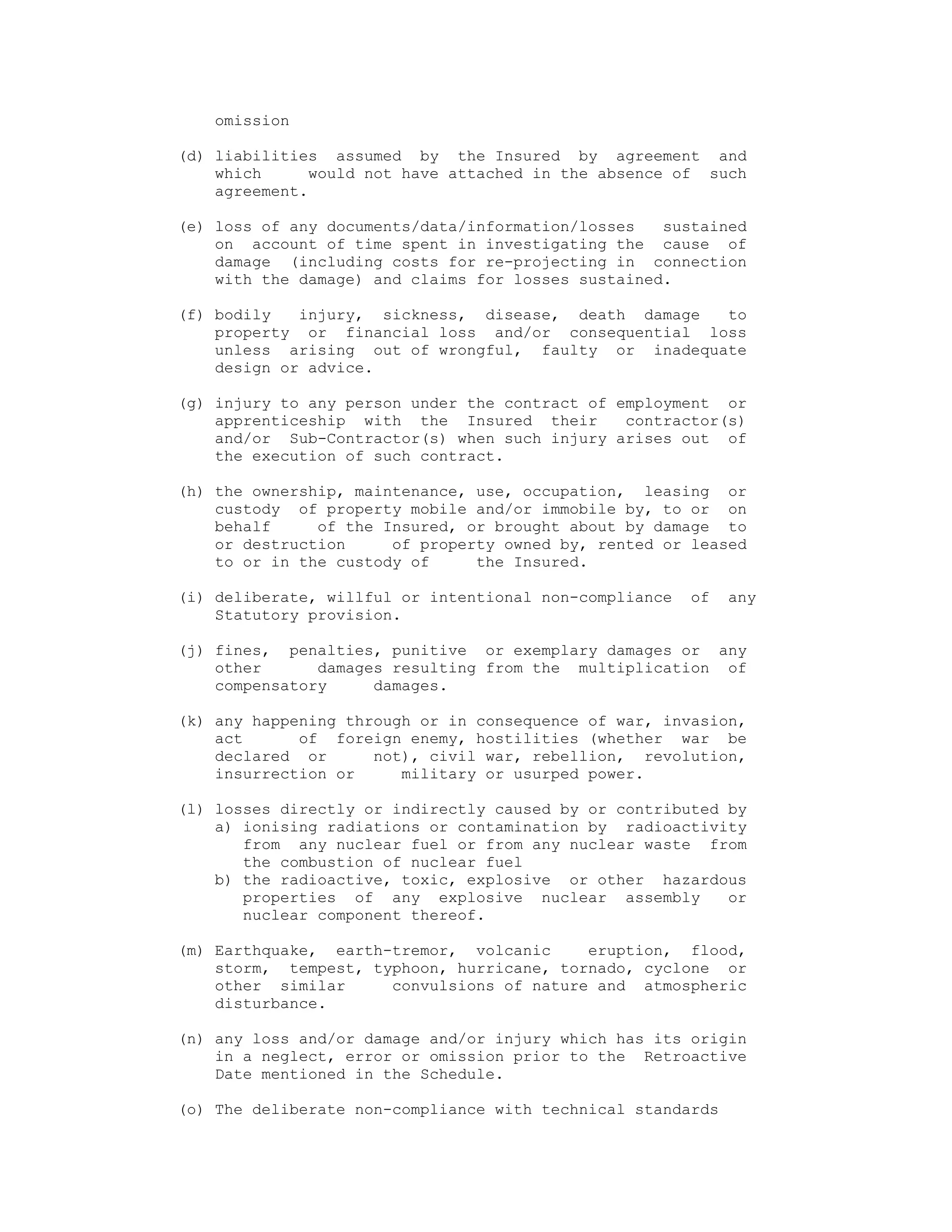 Professional Indemnity | DOC