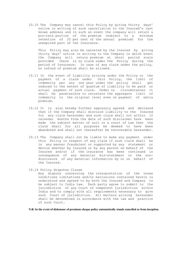 Professional Indemnity | DOC