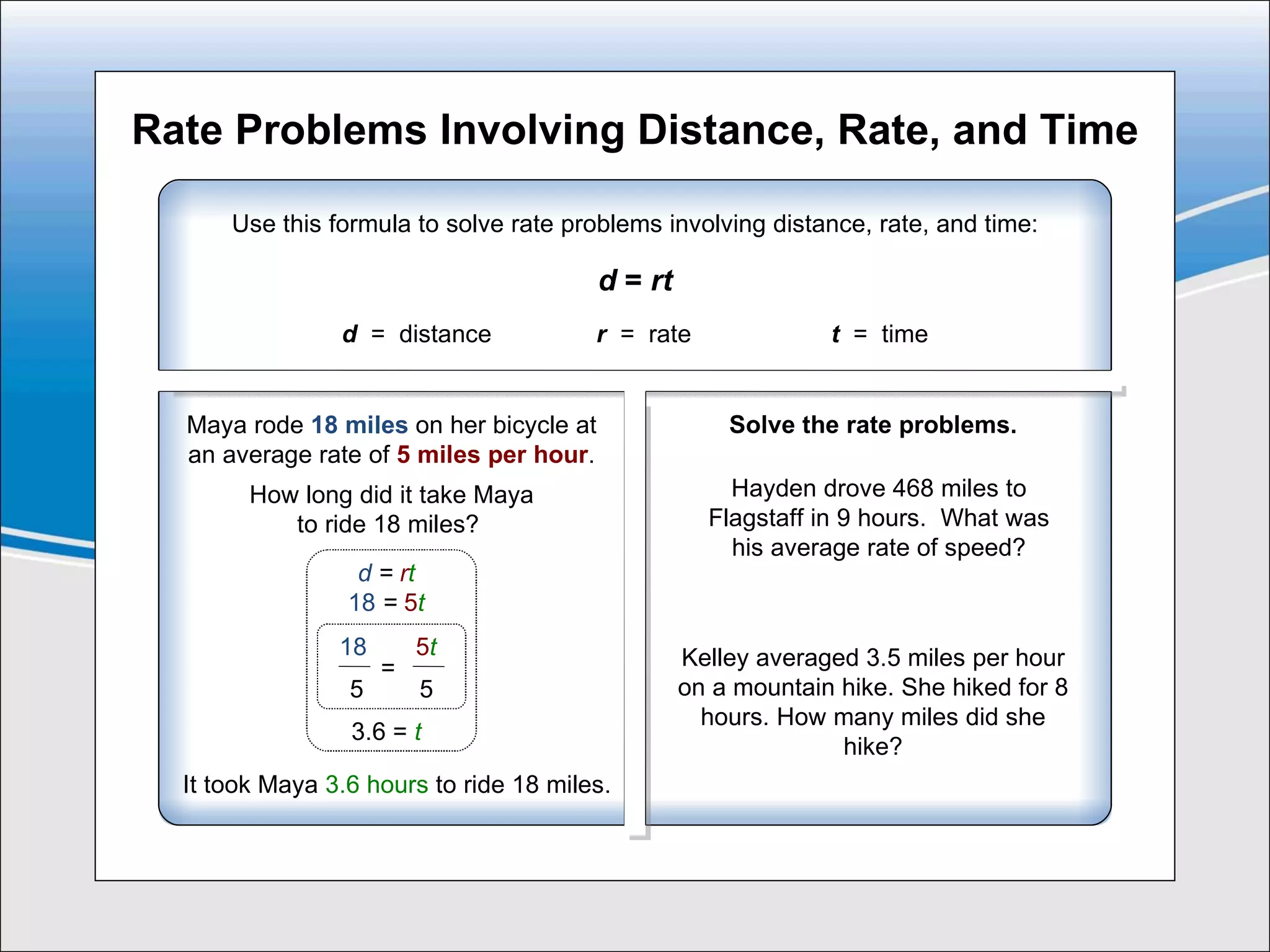 Rate of Change | PPT