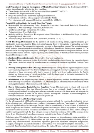 Mouth Dissolving Tablets A Review | PDF | Pharmaceutical Industry ...