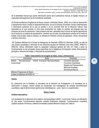 67 prueba neuropsicologica_luria_inicial_wisc_raven | PDF