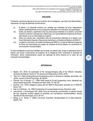 67 prueba neuropsicologica_luria_inicial_wisc_raven | PDF