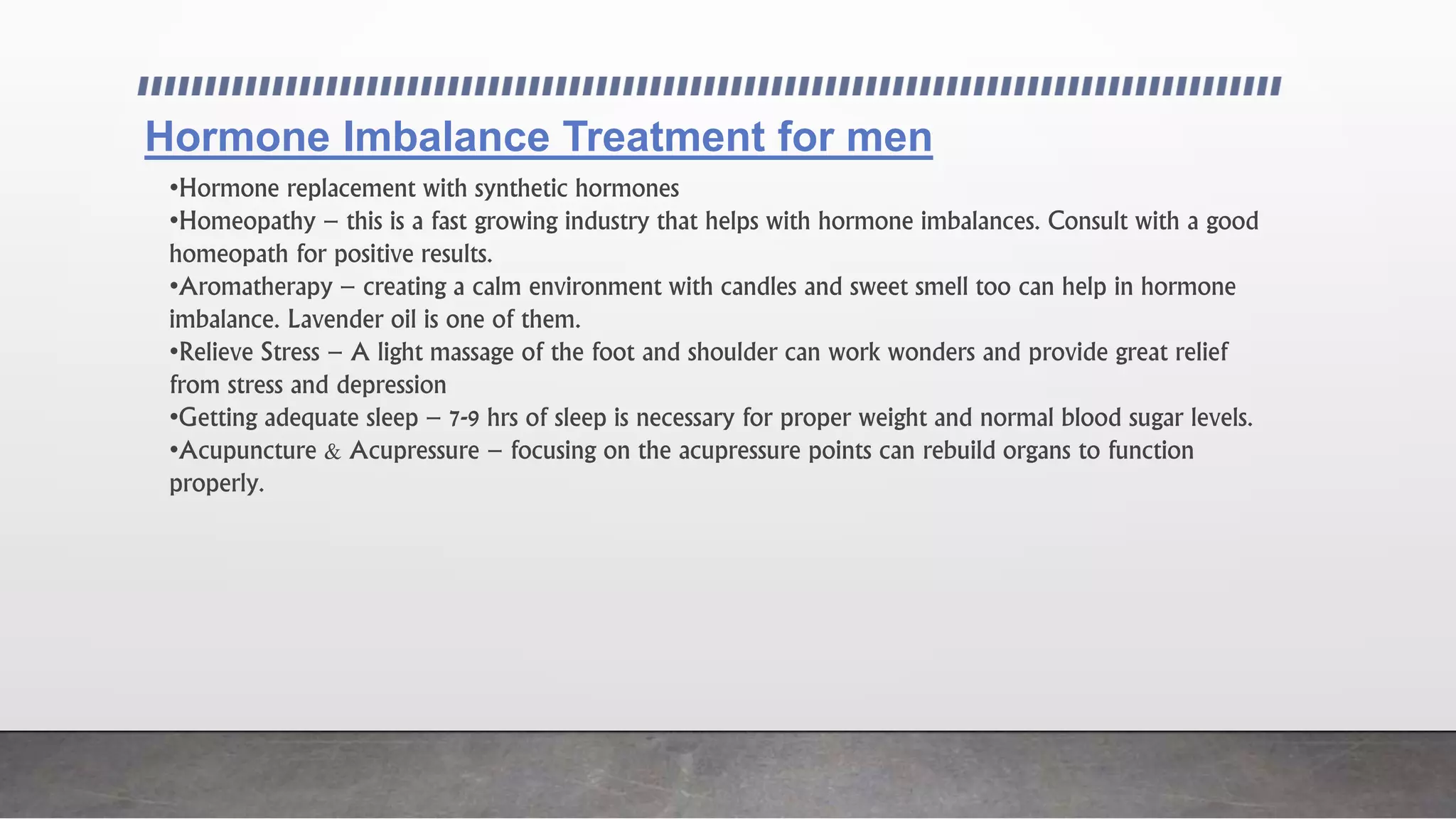 Hormonal Imbalance Signs and Treatment in Men & Women | PPTX