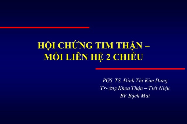 HỘI CHỨNG TIM THẬN - MỐI LIÊN HỆ HAI CHIỀU | PDF