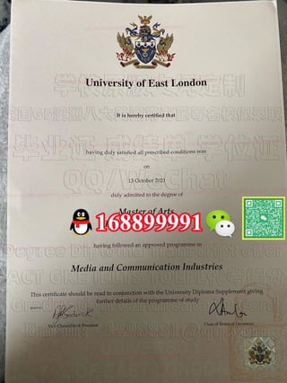 University of East London degree offer diploma Transcript | PDF