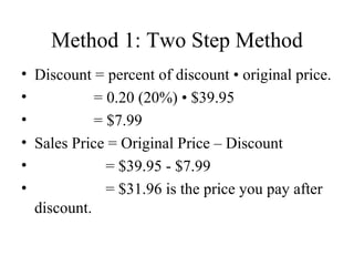 6.8 & 6.9 Percent Change Markup | PPT