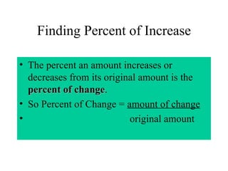 6.8 & 6.9 Percent Change Markup | PPT