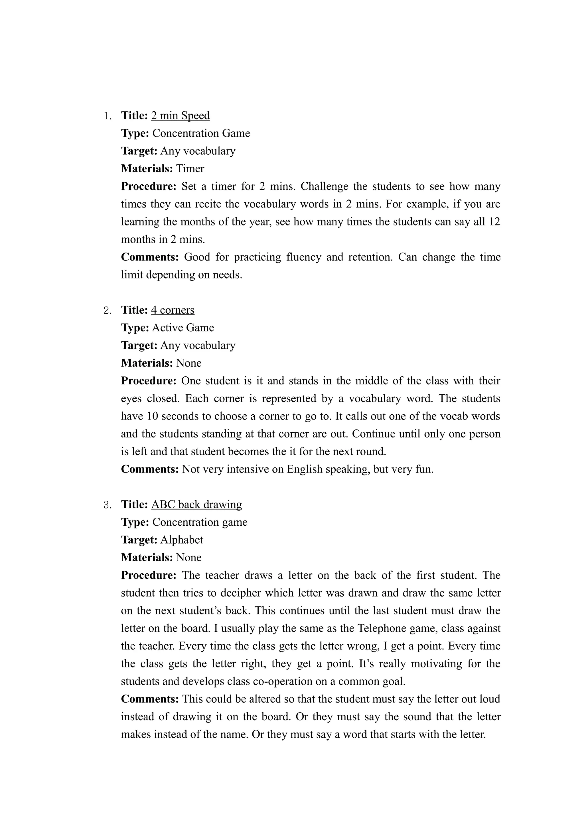 68 classroom-games | PDF