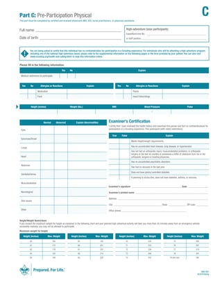 BSA Health Form | PDF