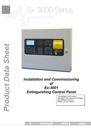 Hướng dẫn lắp đặt và lập trình tủ ex-3001 install - commissioning | PDF