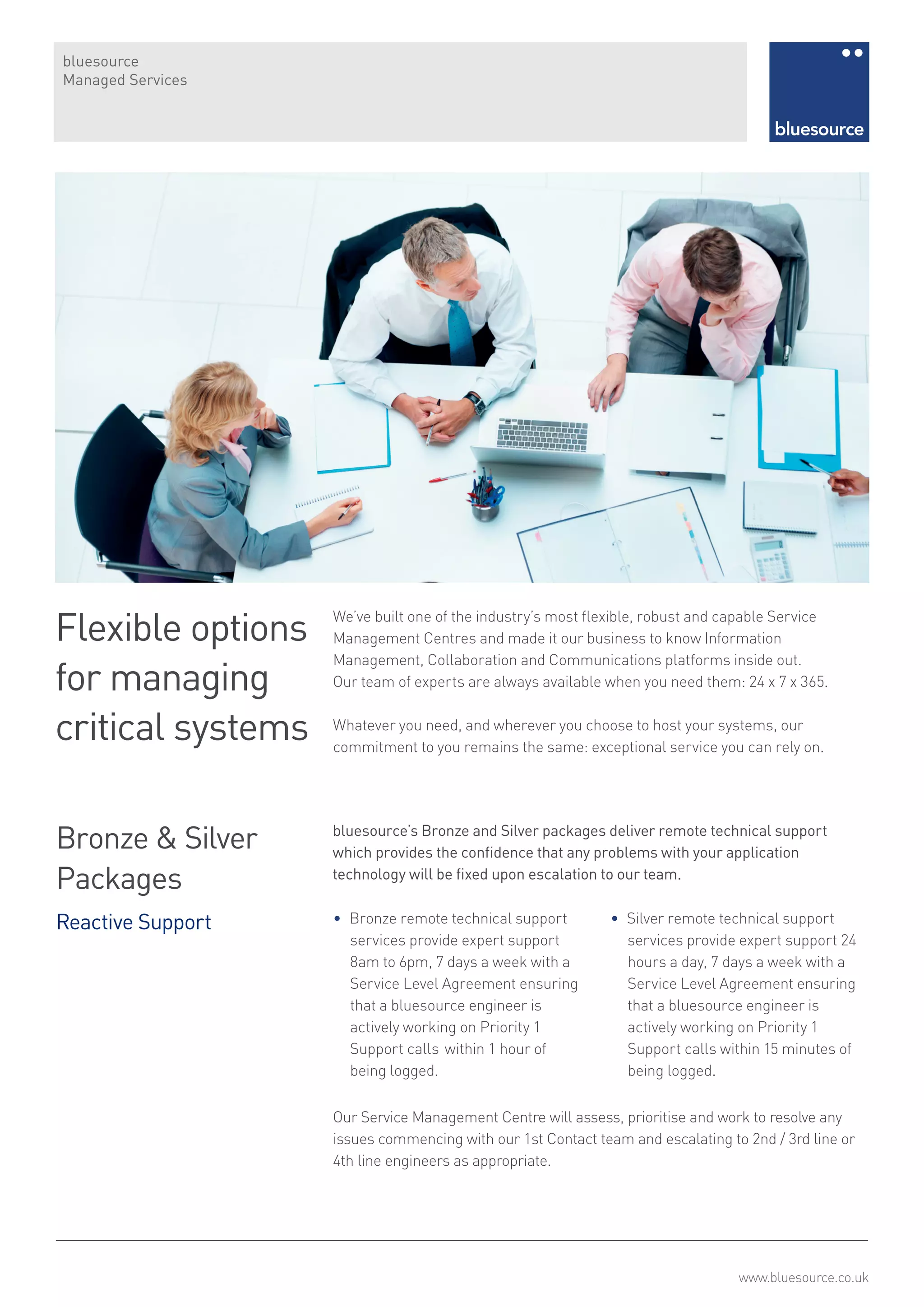 bluesource - Managed IT Services | PDF | Cloud Computing | Internet