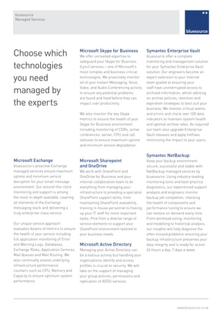 bluesource - Managed IT Services | PDF | Cloud Computing | Internet