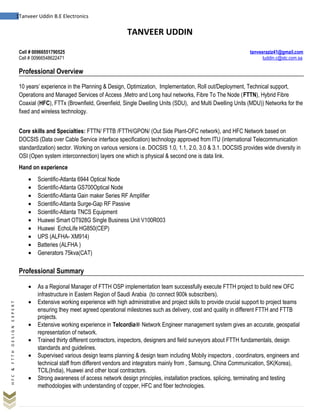 Tanveer HFC CV 1.1 | PDF
