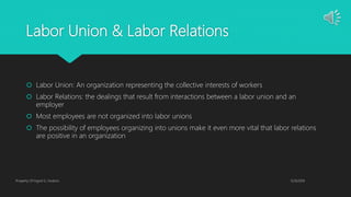 Labor Relations & Collective Bargaining | PPTX