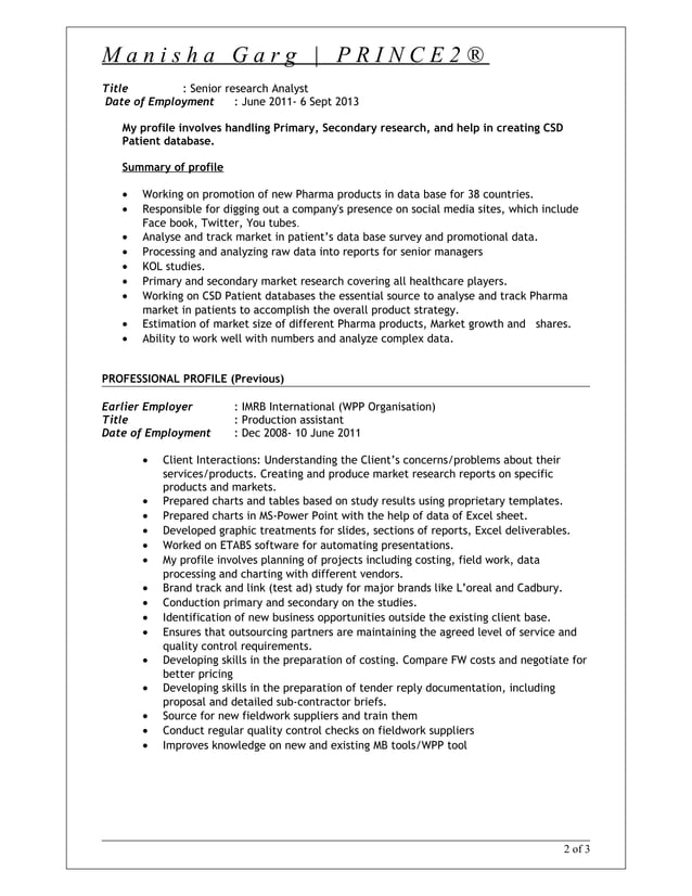 Manisha Garg_Resume modified | PDF