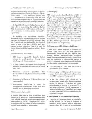 Guidelines for Diagnosis and Management of Childhood Epilepsy | PDF