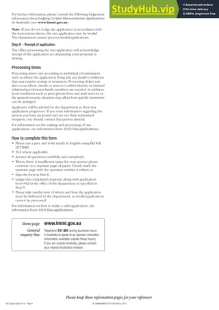 681 - Refugee And Special Humanitarian Proposal | PDF