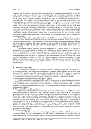 Family relation and STR-DNA matching using fuzzy inference | PDF