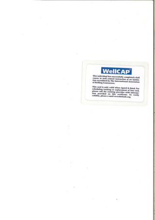 Michael Welch_Well Control Supervisor | PDF