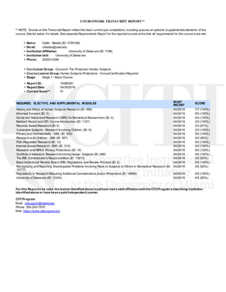 Lab Certification | PDF