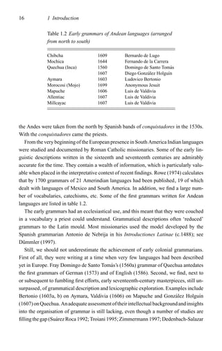 Languages Of The Andes | PDF