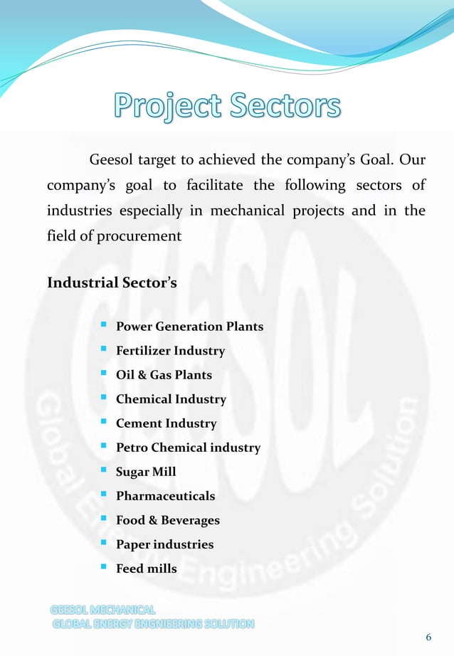 GEESOL MECHANICAL PRofile | PDF | Construction Industry | Industries