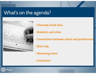 Social class and crime LO2 - presentation | PDF