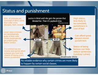 Social class and crime LO2 - presentation | PDF