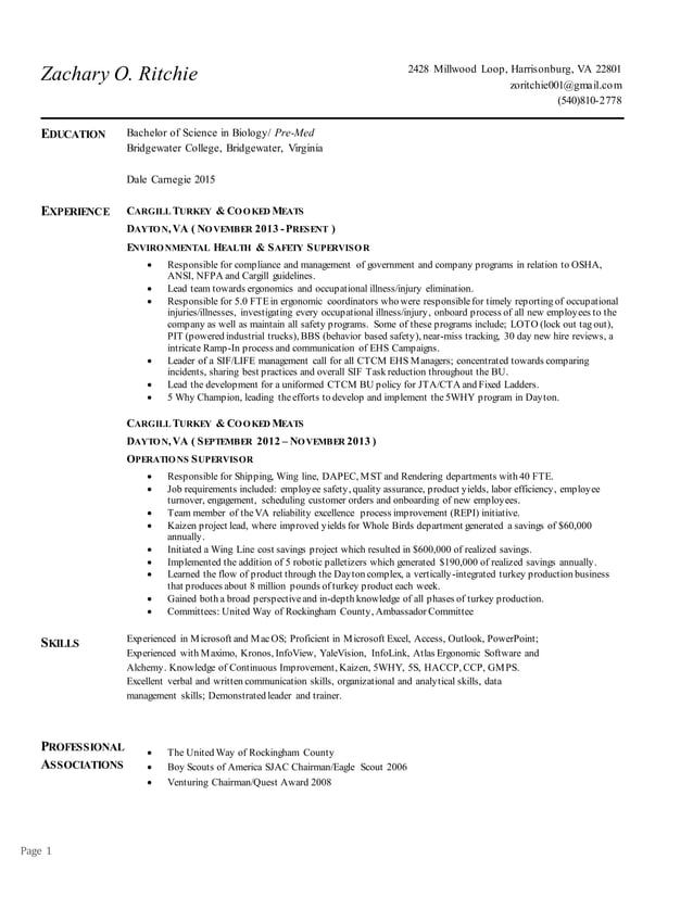 ZacharyRitchie_Resume | PDF