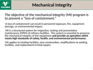 6824837121 - Valero Benicia's MI program | PPT