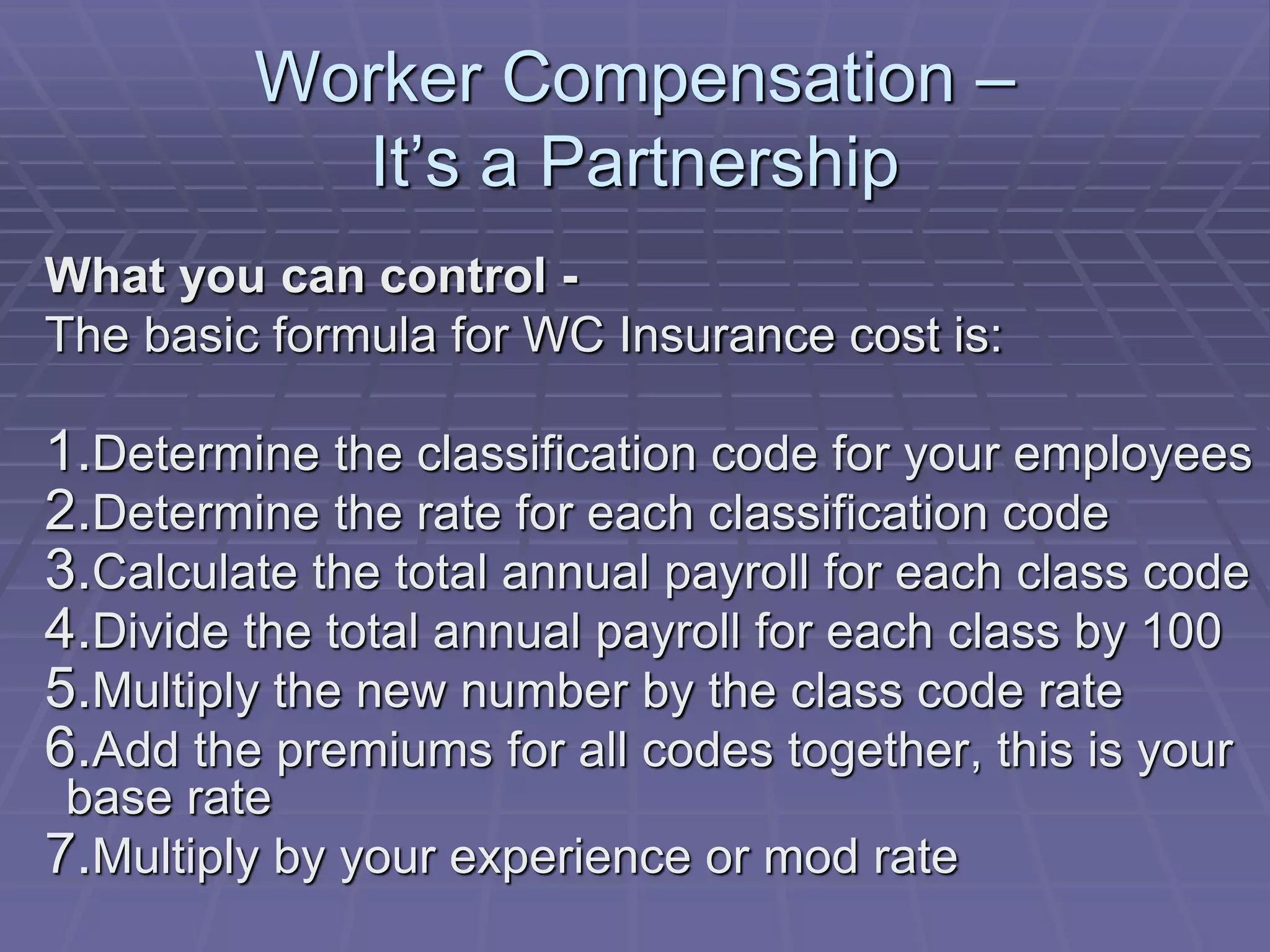 Worker Compensation | PPTX