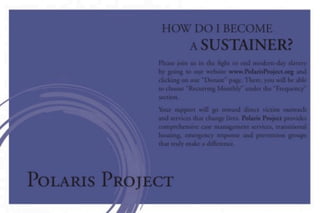 Polaris Project postcard | PPT