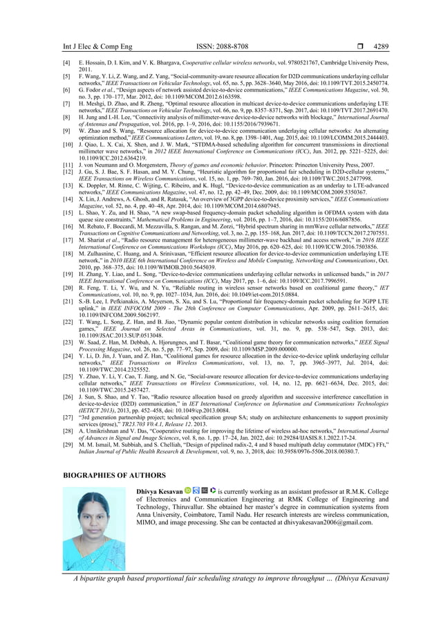 A Bipartite Graph Based Proportional Fair Scheduling Strategy To Improve Throughput With