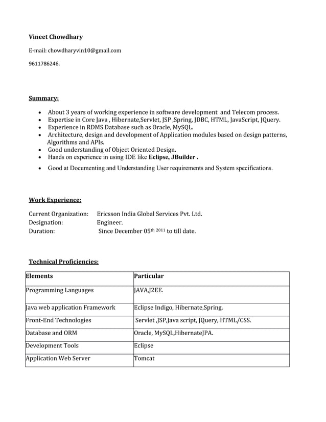 Vineet_resume | PDF