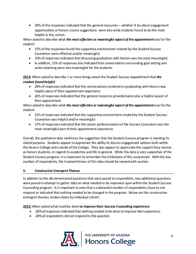 Write Sample-Spring 2016 Success Counseling Report