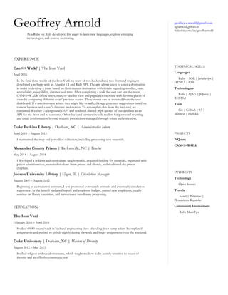 Arnold - Resume | PDF