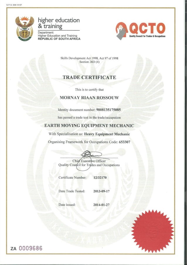 Trade Certificate (2) | PDF
