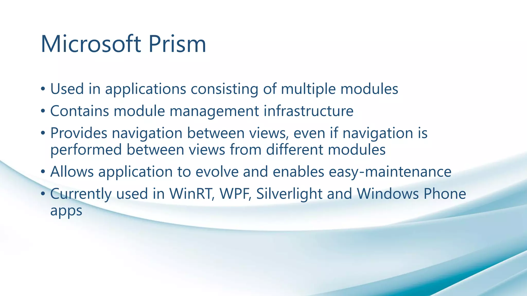 Introduction to Microsoft Prism | PDF