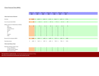 Business Case Template Excel | PDF