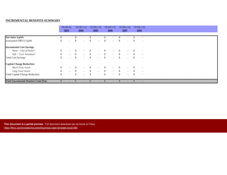 Simple Business Case Template Excel