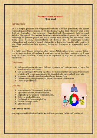 HITAL TRG PROFILE | PDF