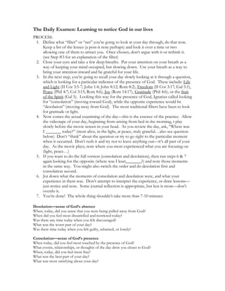 The Daily Examen | PDF