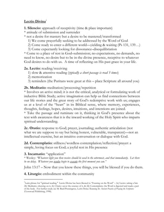 Lectio Divina | PDF | Spirituality | Religion & Spirituality