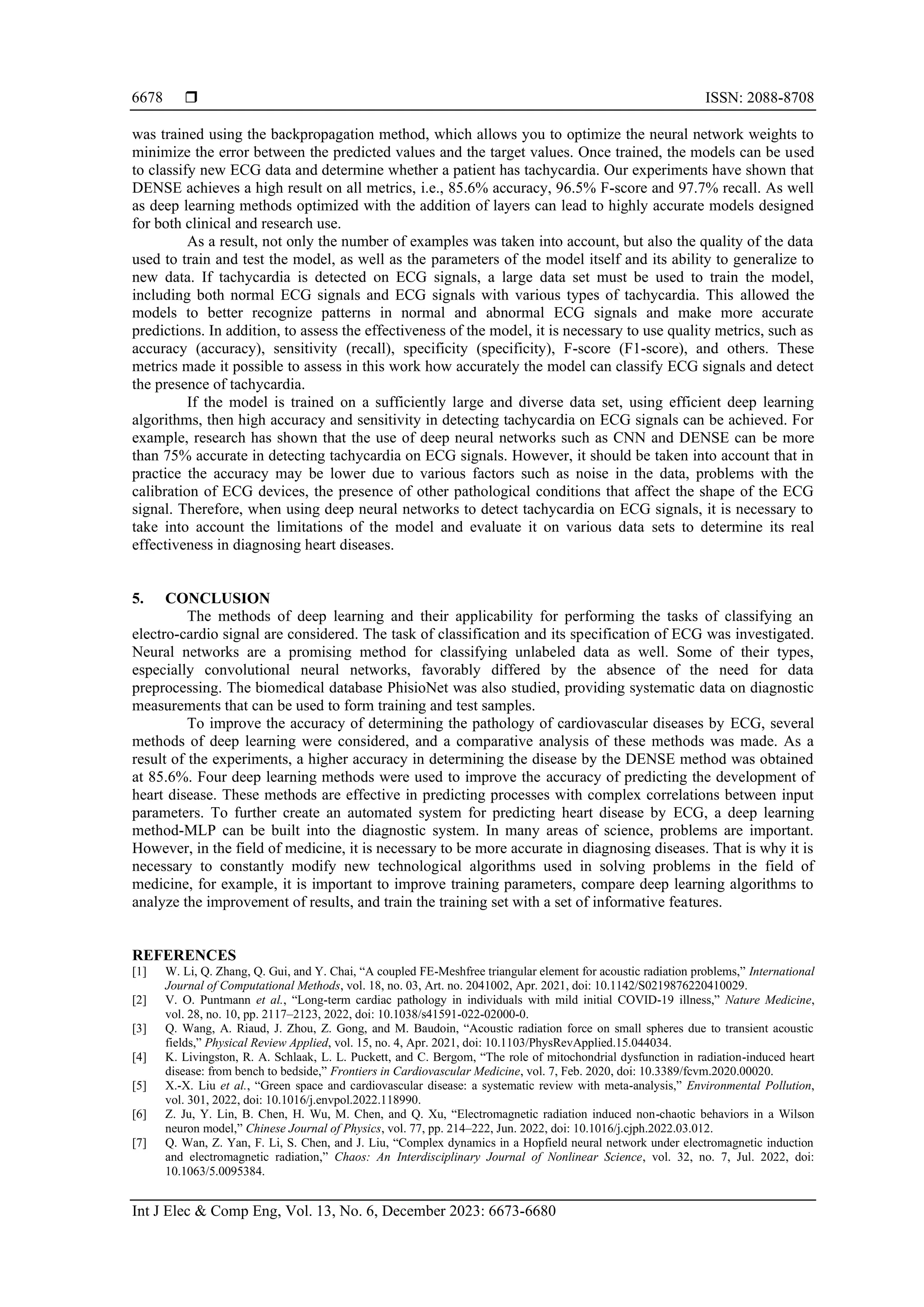 Detection of heart pathology using deep learning methods | PDF