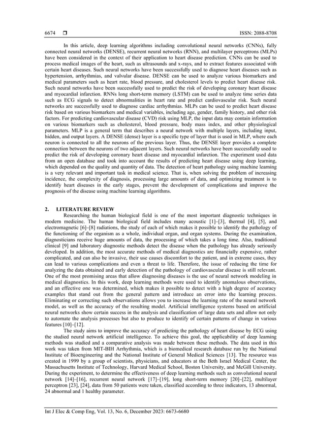 Detection of heart pathology using deep learning methods | PDF