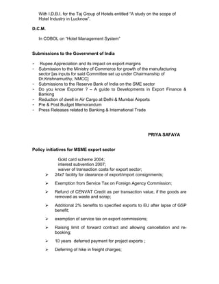 CV - Priya Safaya final | DOC