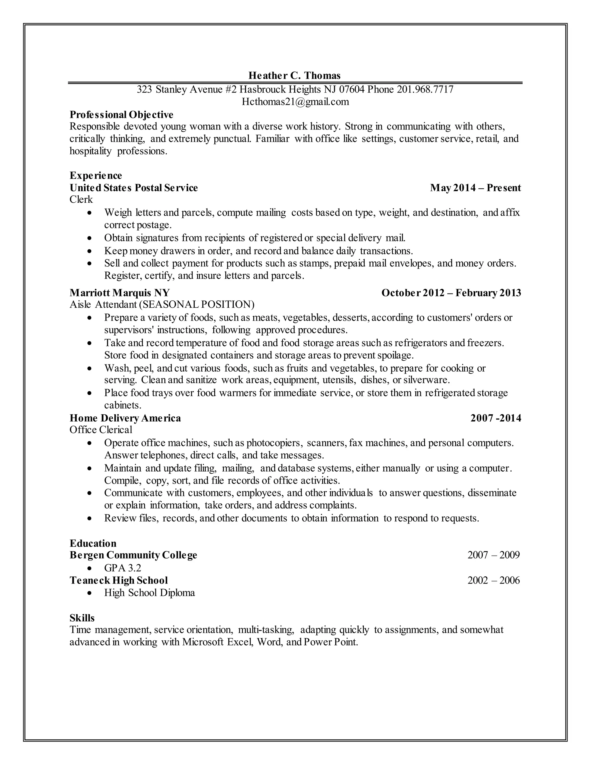 Heather's RESUME 2015 | DOCX