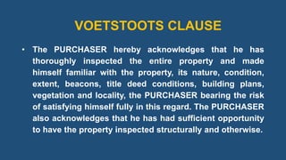 Voetstoots Sale Agreement Template
